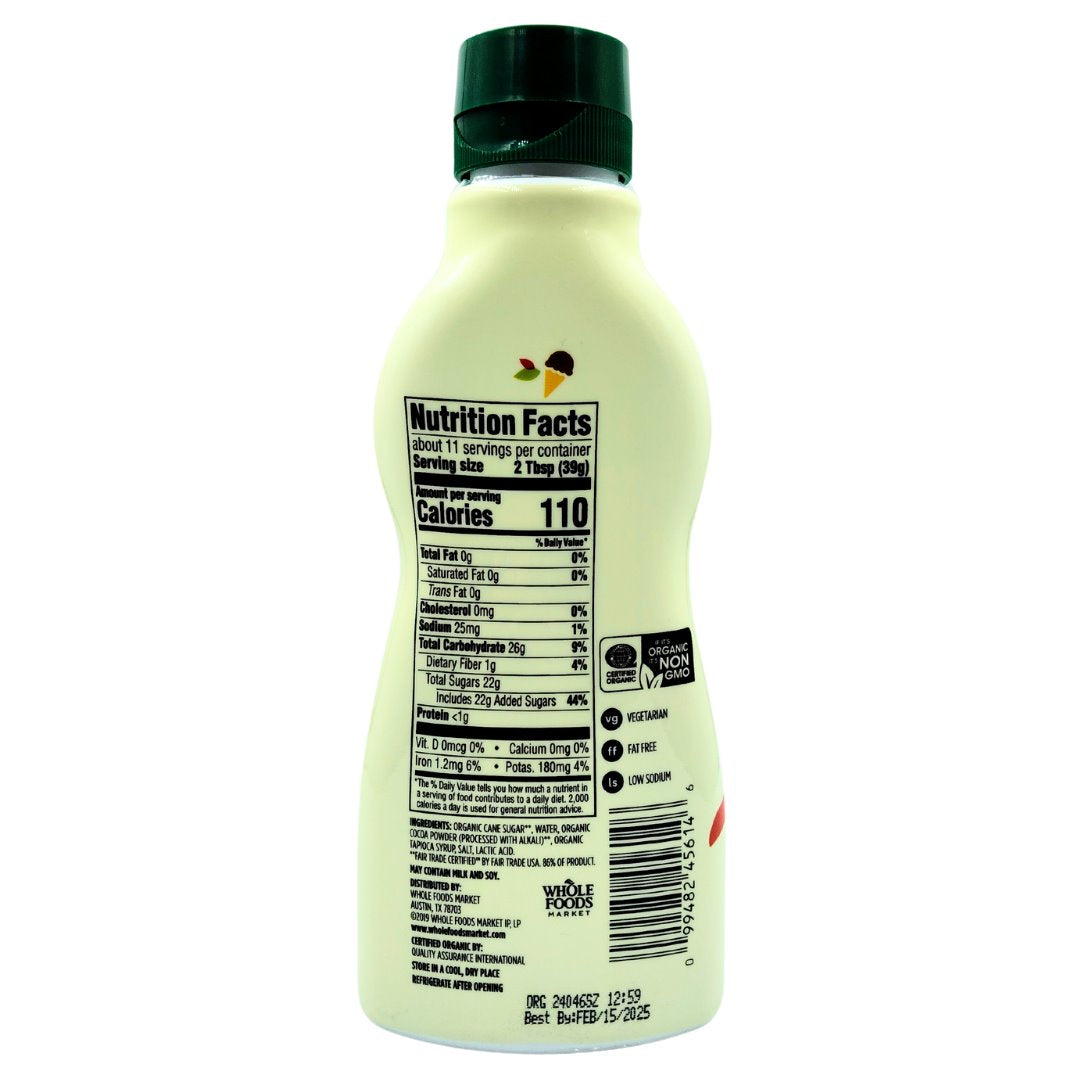 365 Organic Chocolate Syrup (448g)
