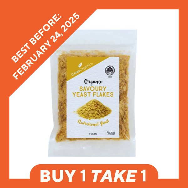 [B1T1] Ceres Organics Savory Nutritional Yeast Flakes (50g) - Organics.ph
