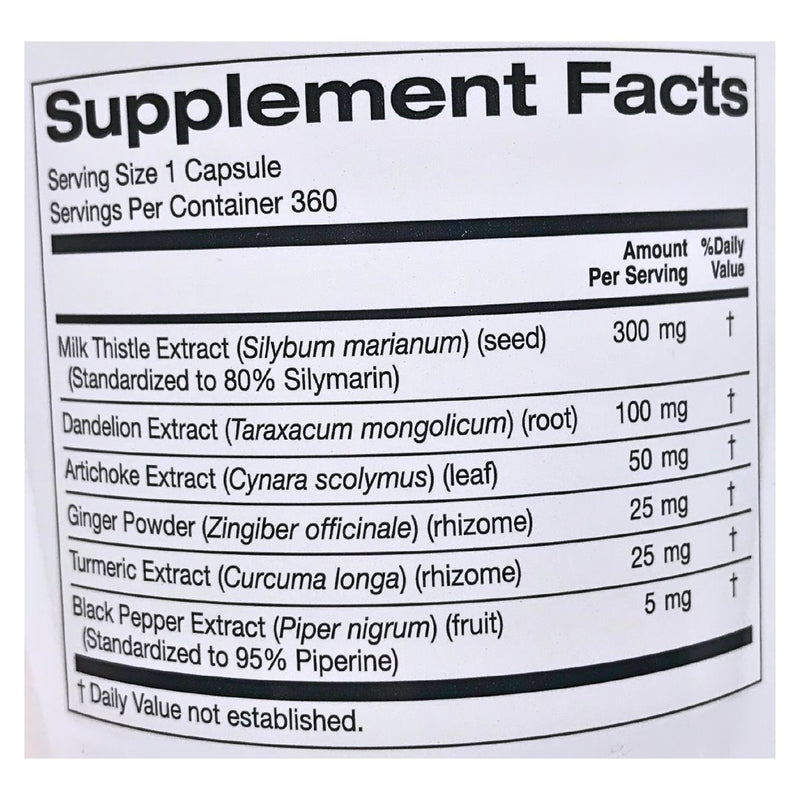 California Gold Silymarin Complex 300mg Milk Thistle (360 veg caps ...