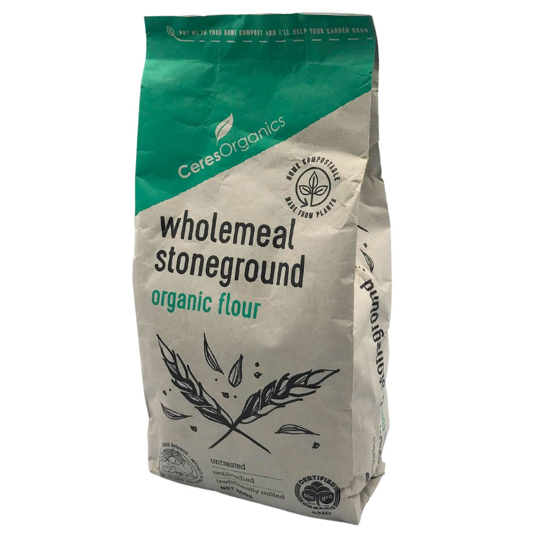 Ceres Organics Flour Wholemeal Stoneground (800g)