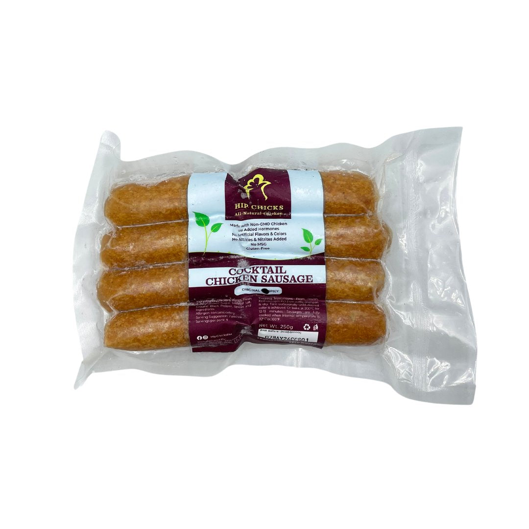 Hip Chicks Cocktail Chicken Sausage - Spicy (250g)