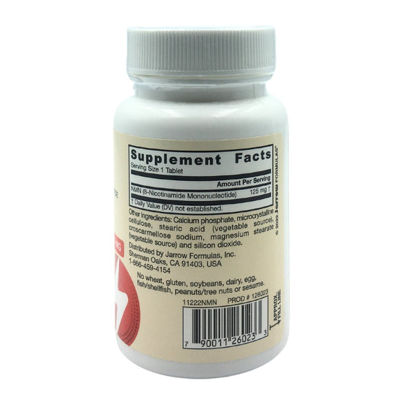 Jarrow Formulas Nicotinamide Mononucleotide NMN 125mg (60 tablets ...