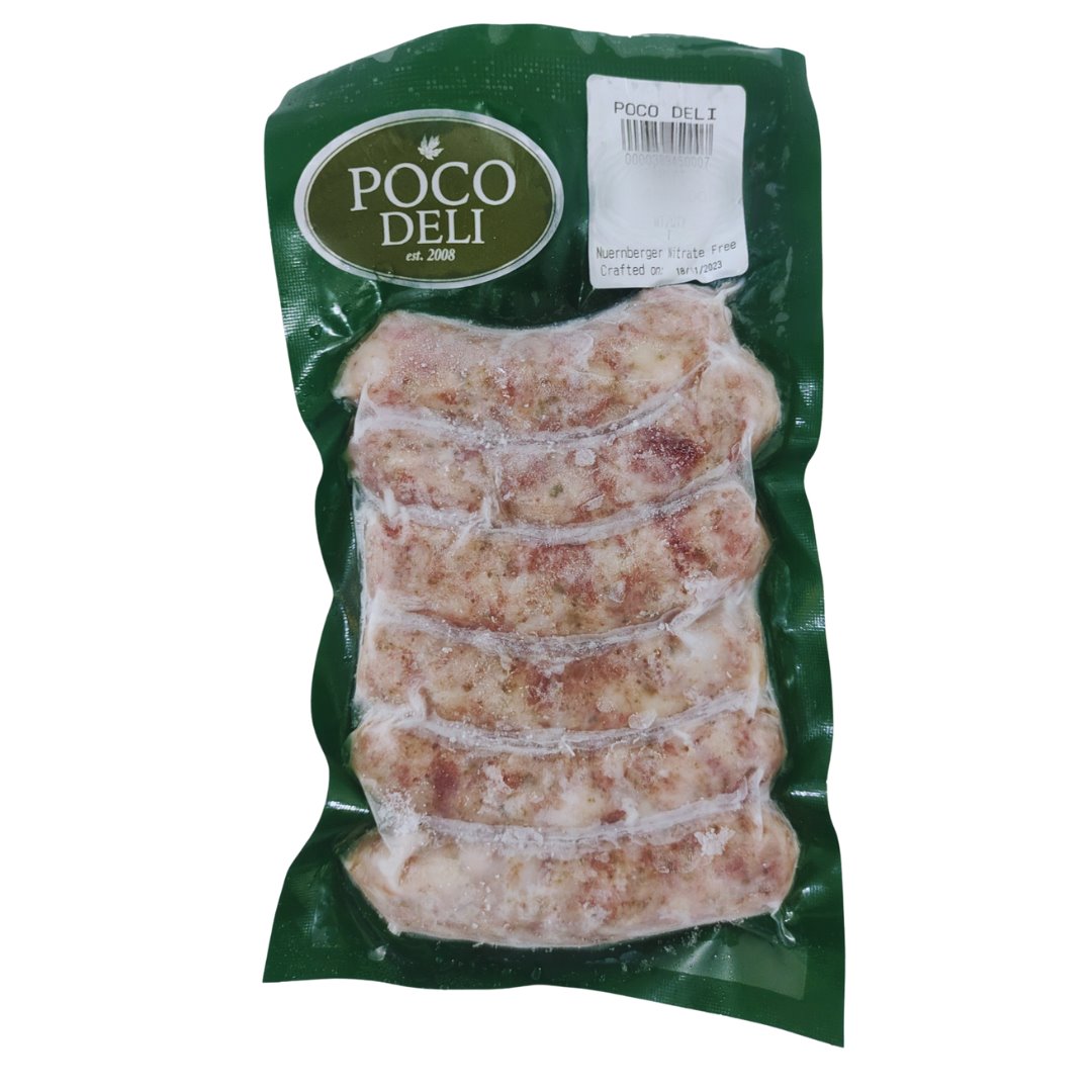 Poco Deli Nitrate Free German Nuernberger Sausage (200g)