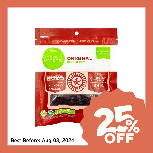 Simple Truth Organic Beef Jerky - Original (70g) - Organics.ph