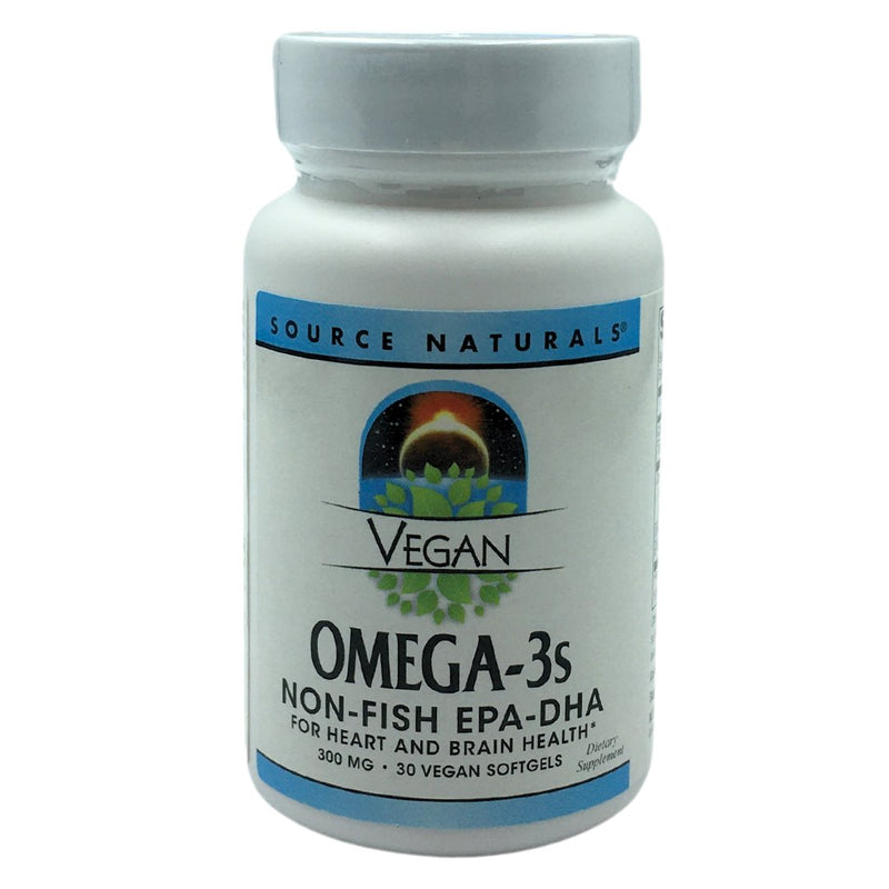 Source Naturals Vegan True Non-Fish Omega-3s 300mg (Algae Oil) (30 ...