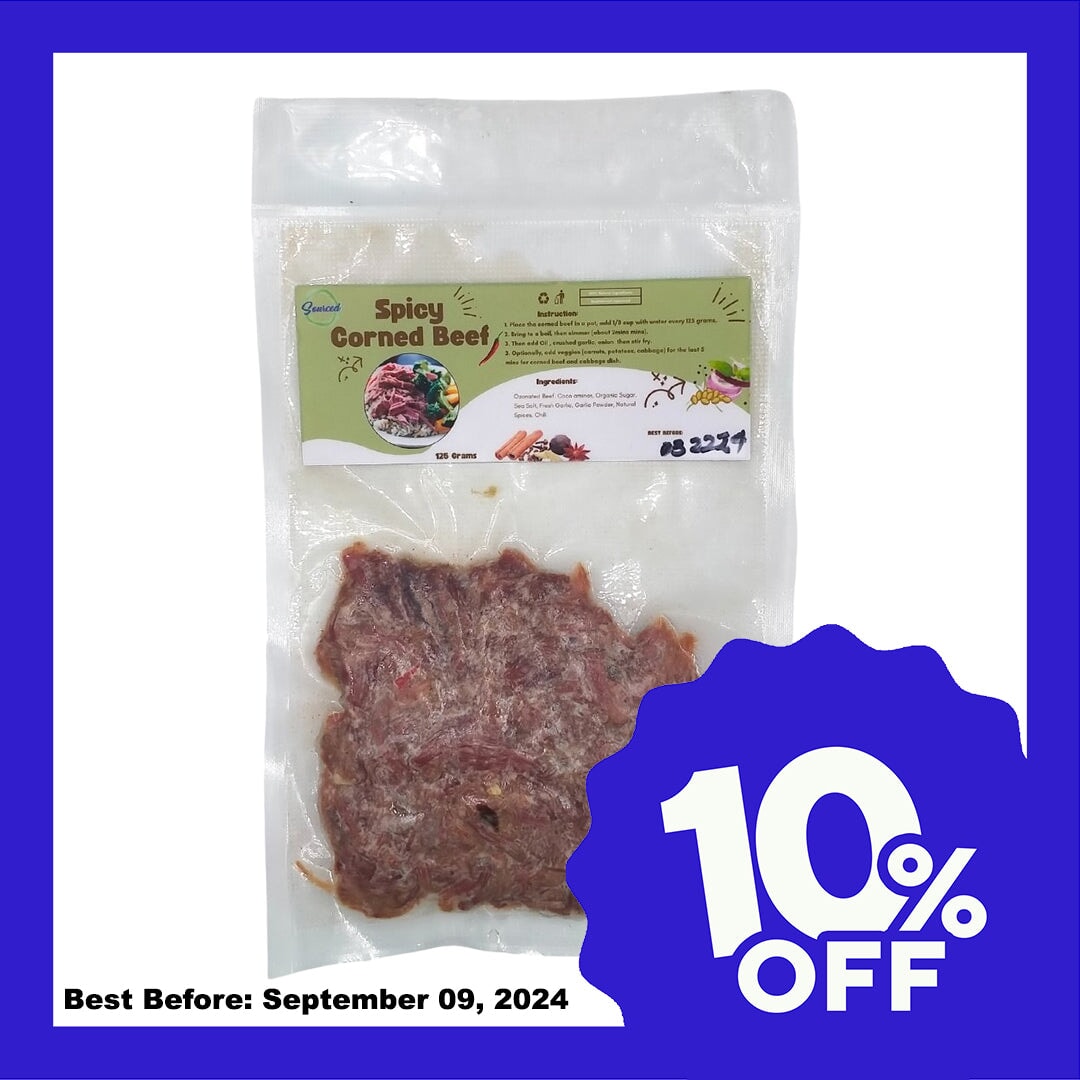 Sourced Spicy Corned Beef - Ready to Cook (125g)