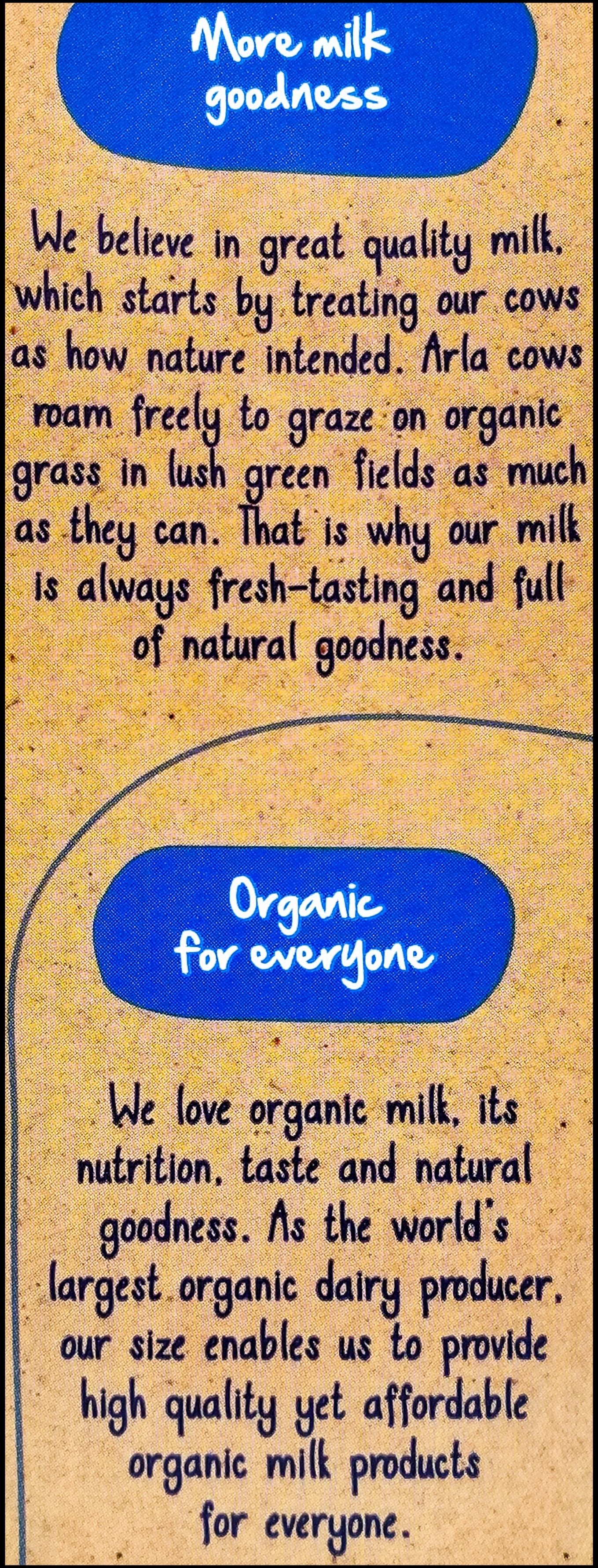 Arla Organic Low Fat Milk (1 Liter)