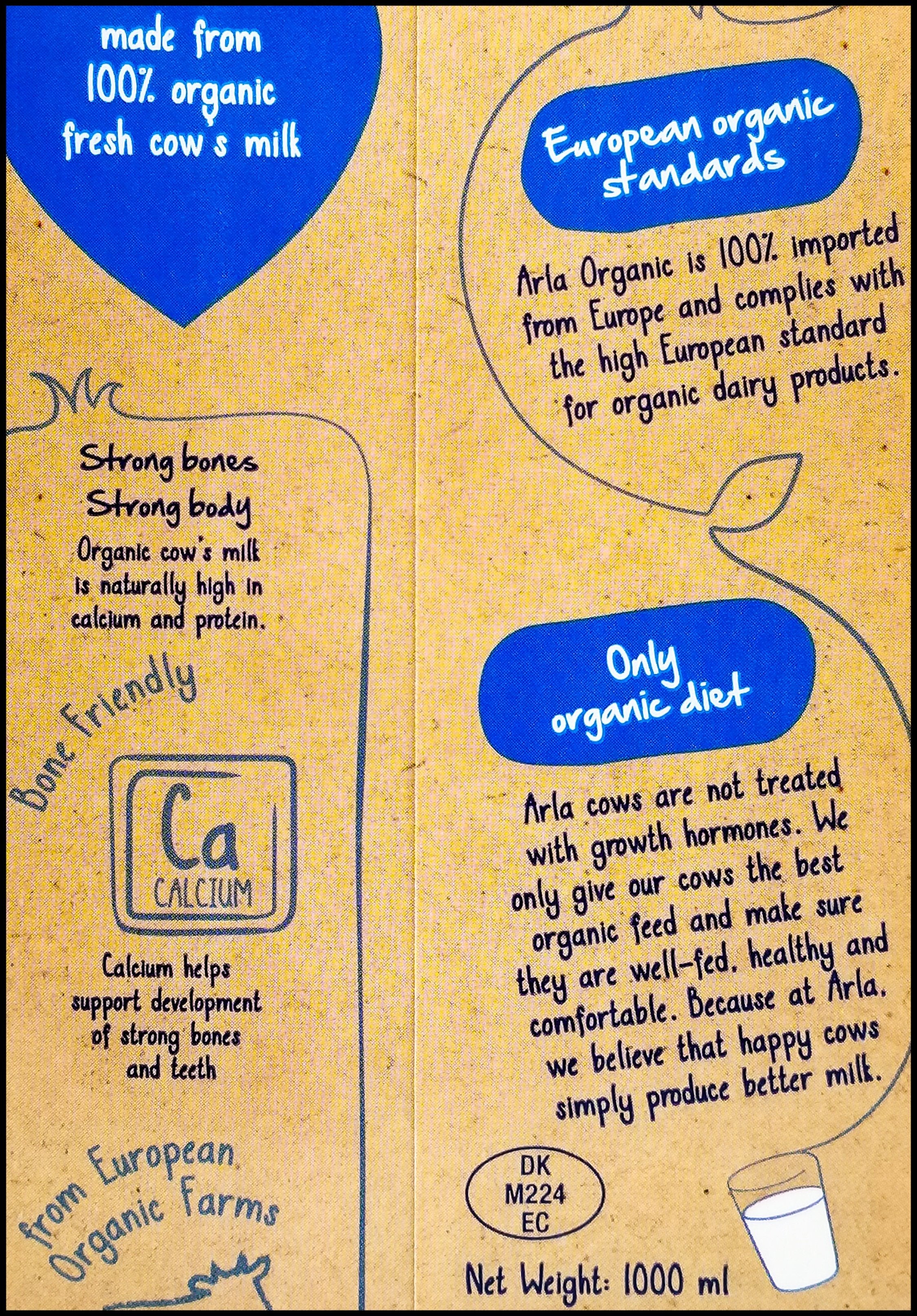 Arla Organic Low Fat Milk (1 Liter)