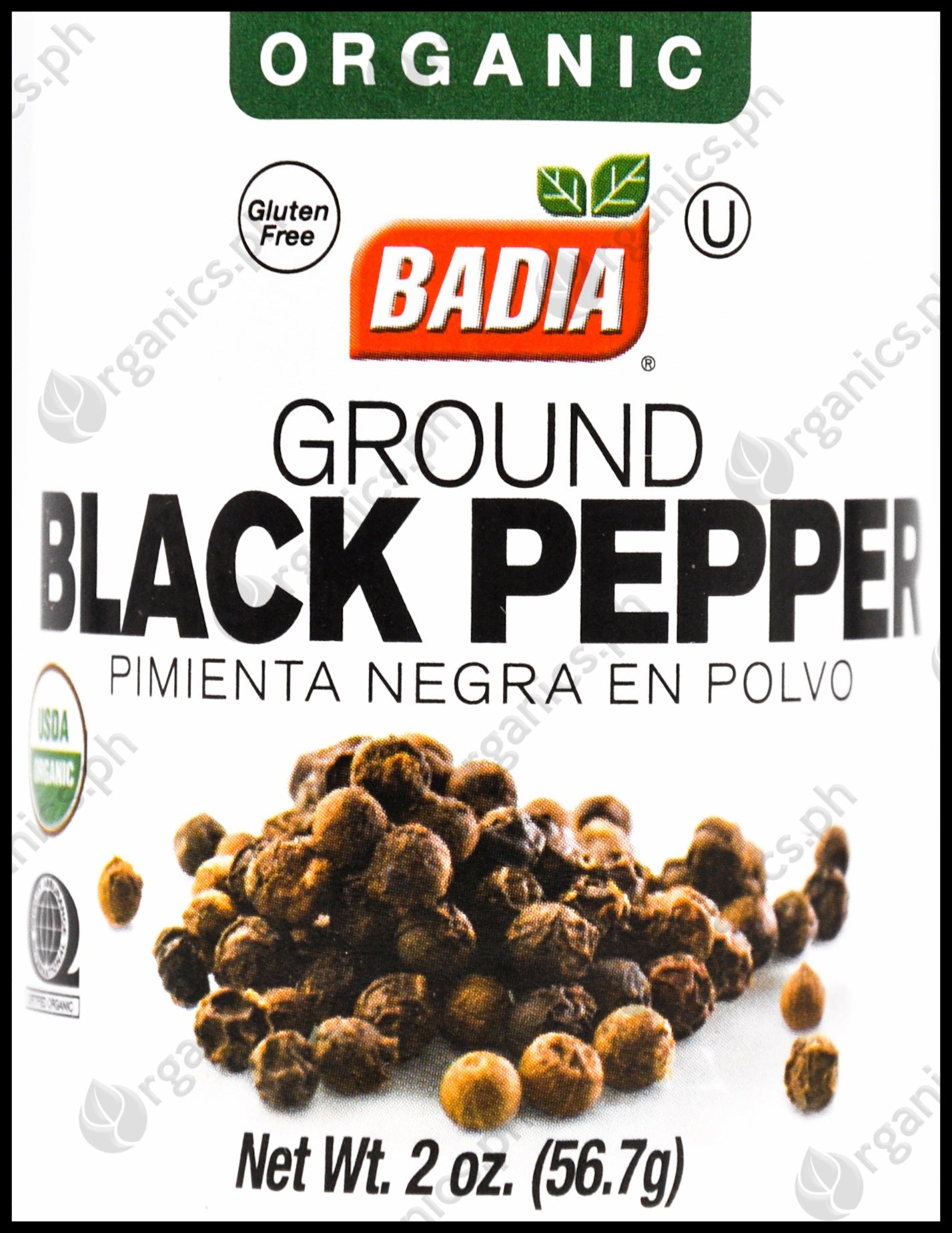 Badia Organic Black Pepper Ground (56.7g)