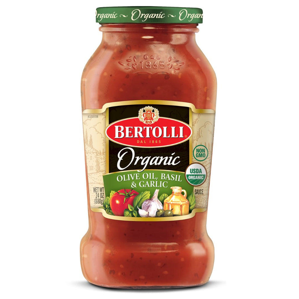 bertolli-organic-olive-oil-basil-garlic-sauce-680g-pantry-landers ...