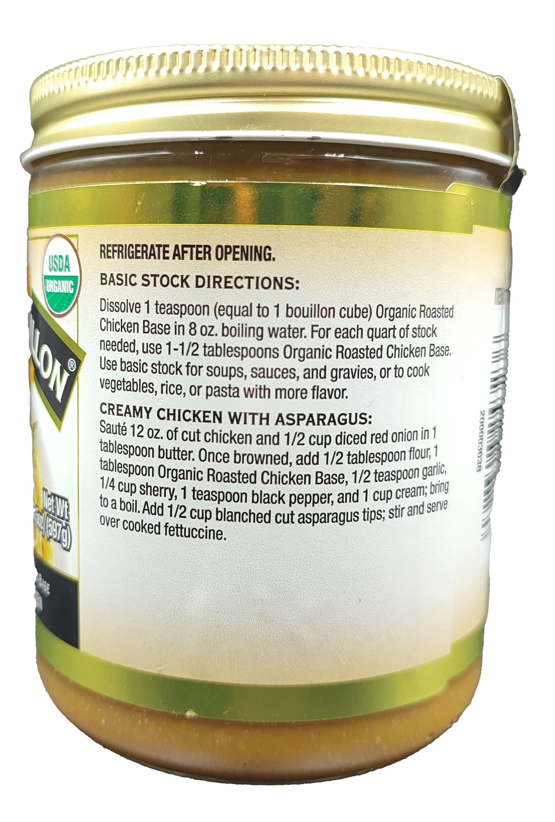 Better Than Bouillon Organic Roasted Chicken Base - Reduced Sodium (597g)