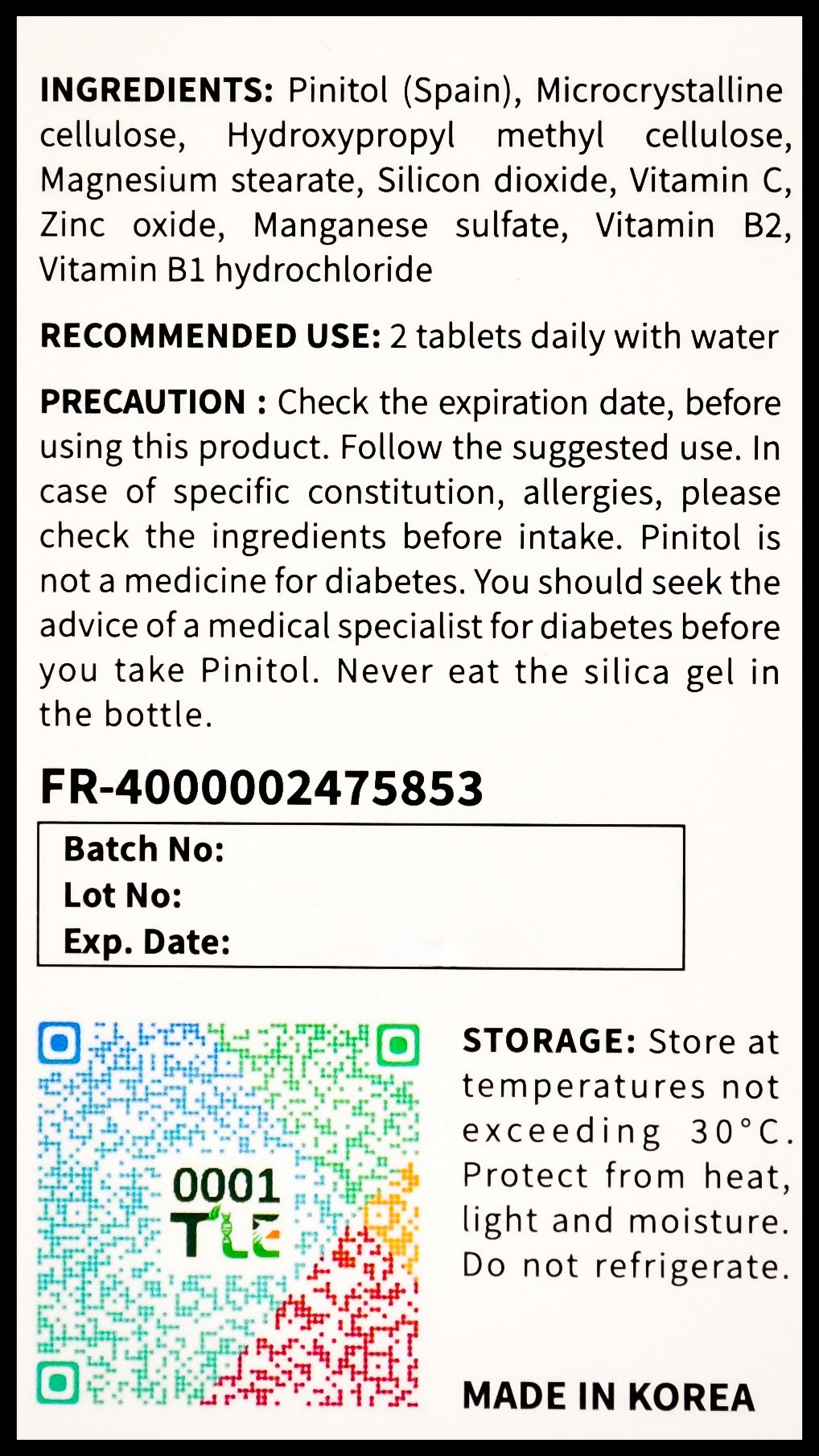 Carositol Pinitol Supplement 700mg (60 tablets)