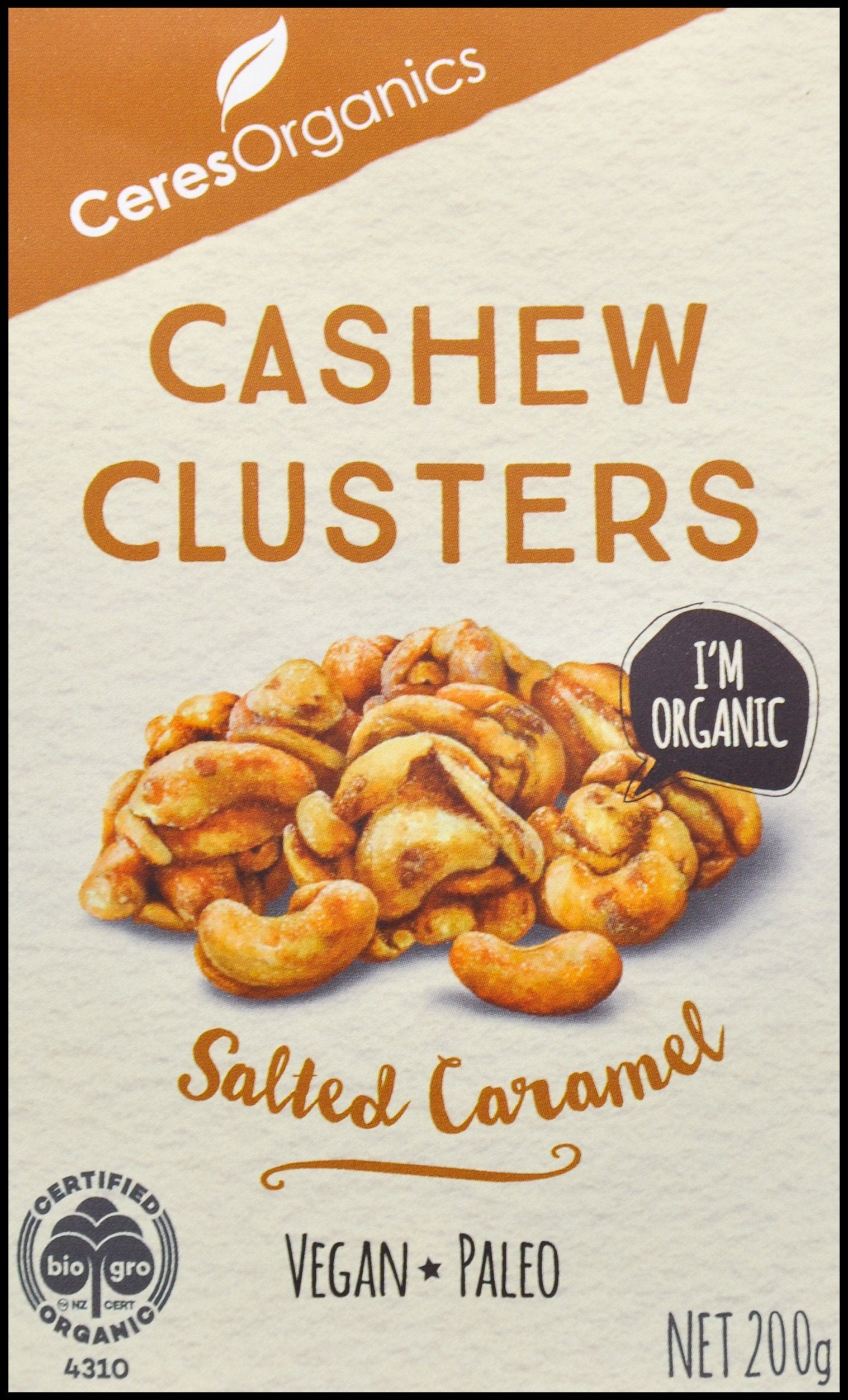 Ceres Organics Cashew Clusters - Salted Caramel (200g)