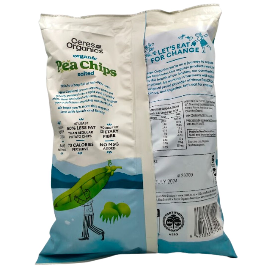 Ceres Organics Pea Chips - Salted (100g)