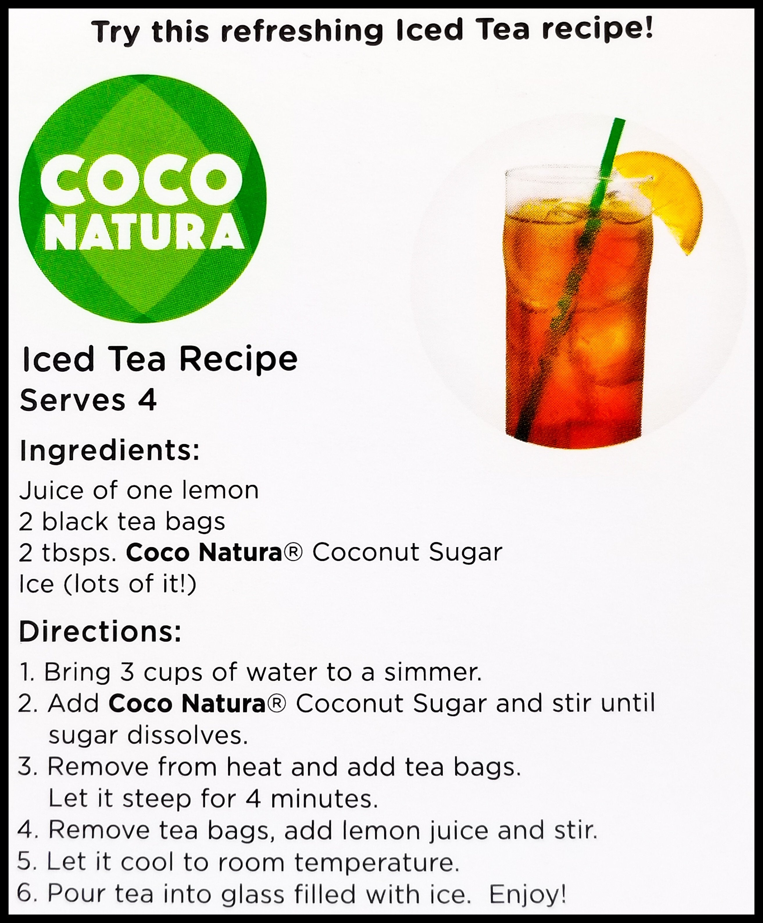 Coco Natura Organic Coconut Sugar (50 sachets) (175g)