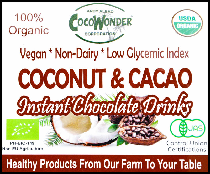 CocoWonder Organic Coconut Cacao Instant Chocolate Drink (1kg ...