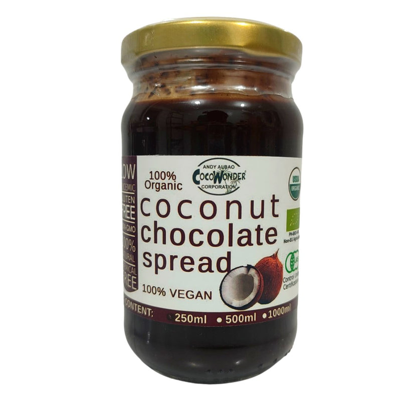 CocoWonder Organic Coconut Chocolate Spread (250ml) - Organics.ph