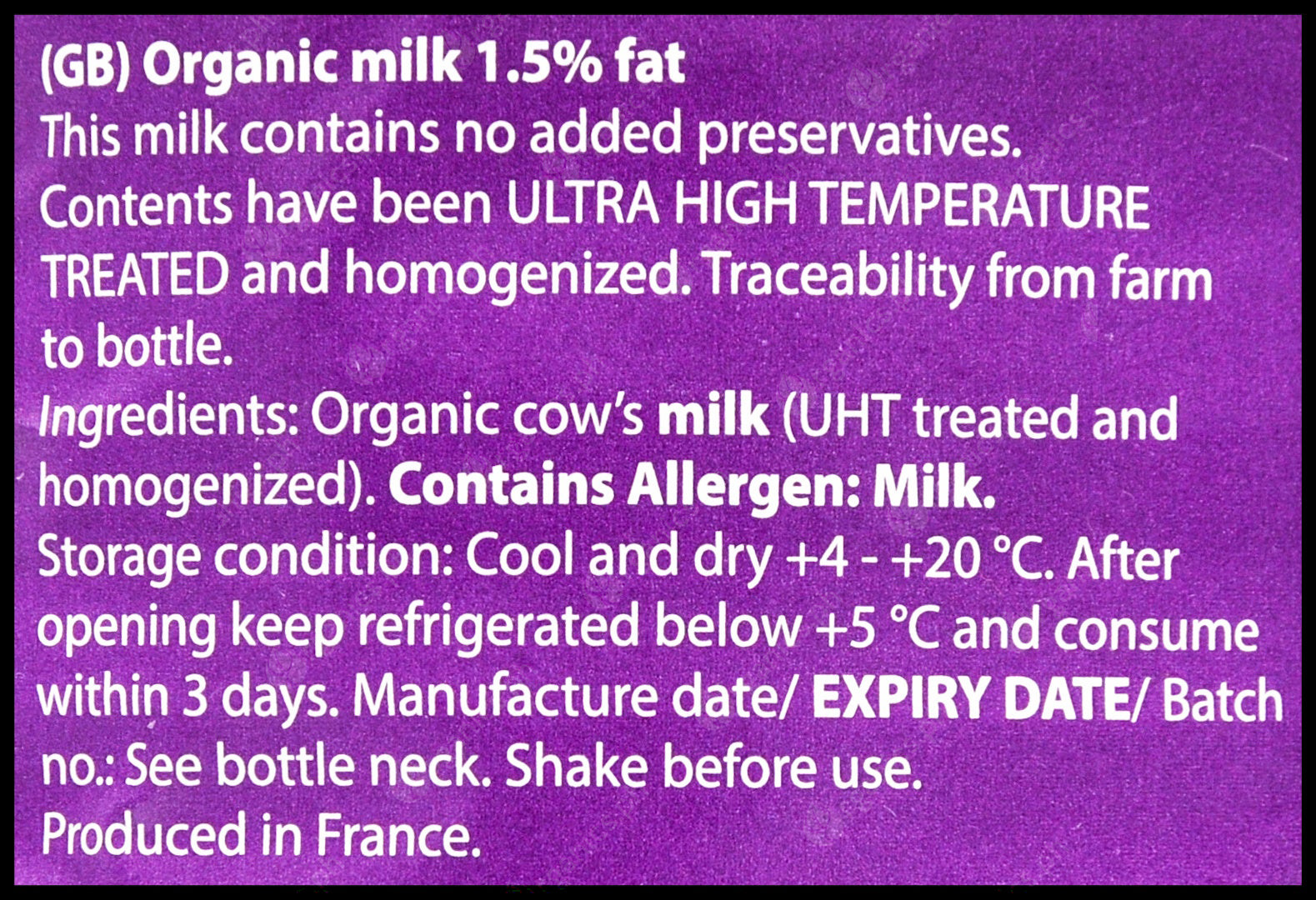 Emborg Organic Milk (1 Liter)