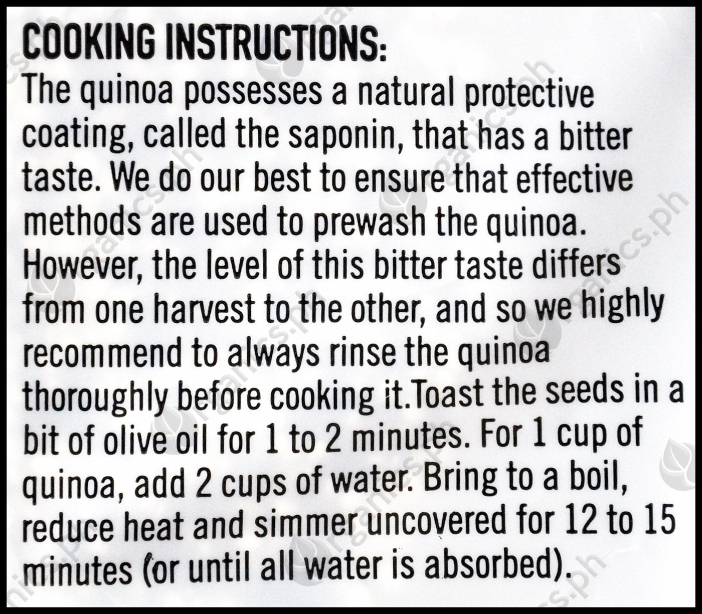 quinoa instructions