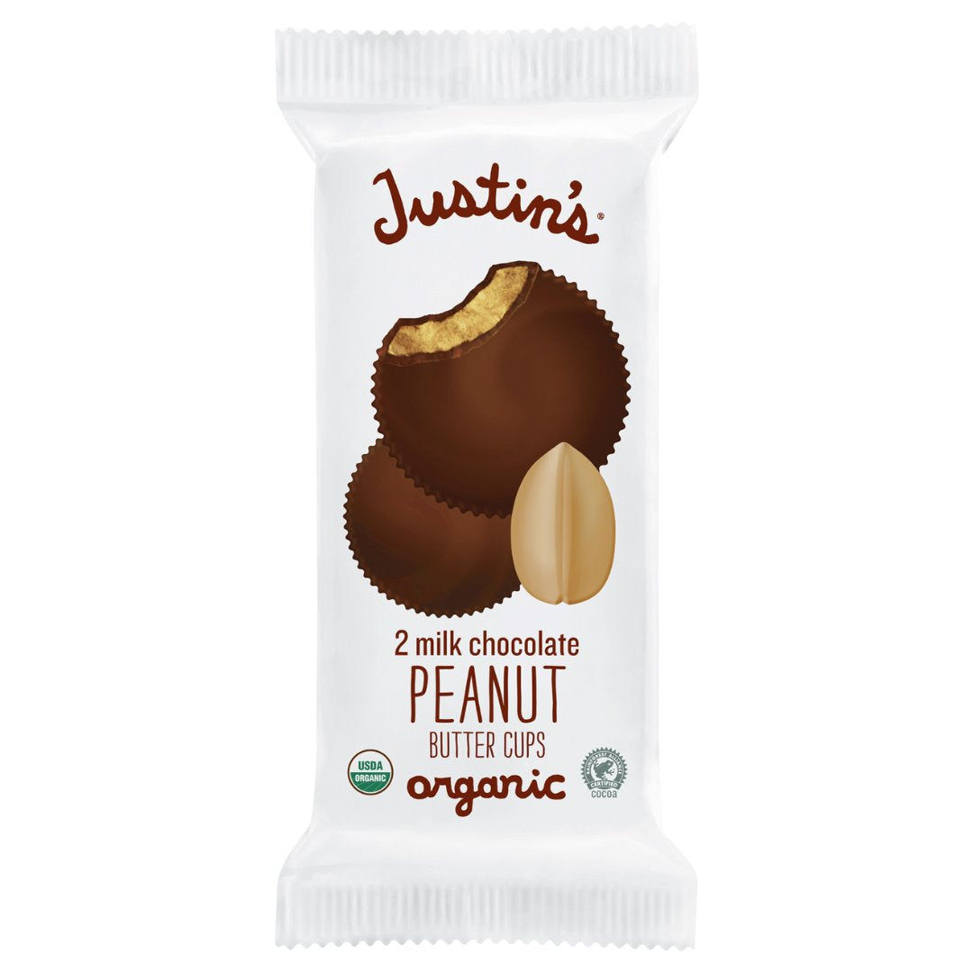 Justin's Organic Milk Chocolate Peanut Butter Cups (40g)
