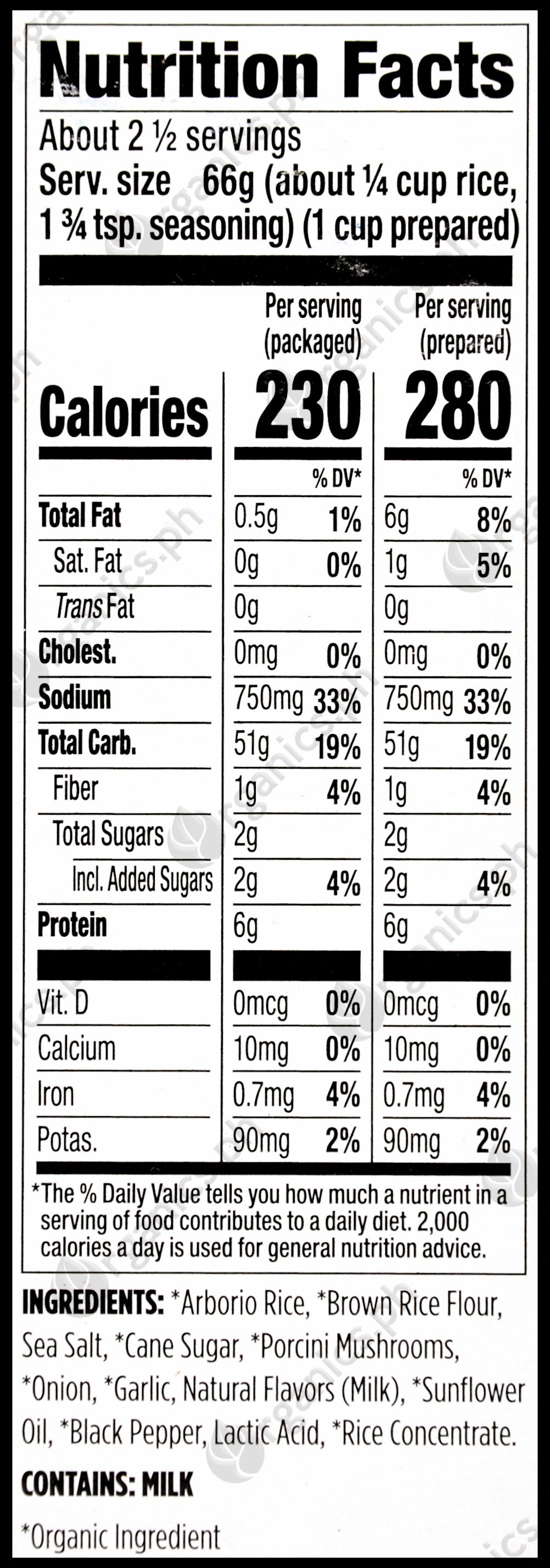 Lundberg Family Farms Italian Organic Risotto - Porcini Mushroom (167g)