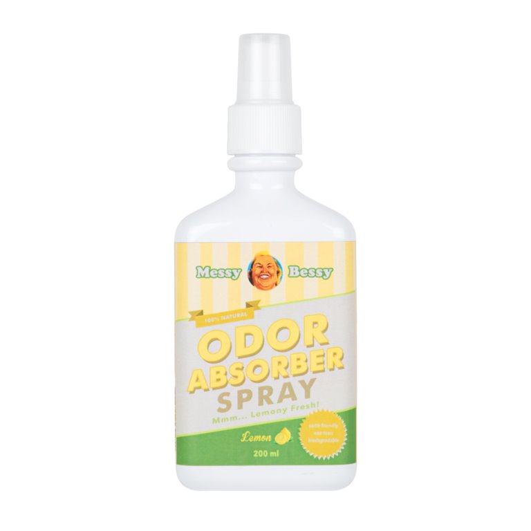 Messy Bessy Natural Odor Absorber Spray - Lemon (200ml)