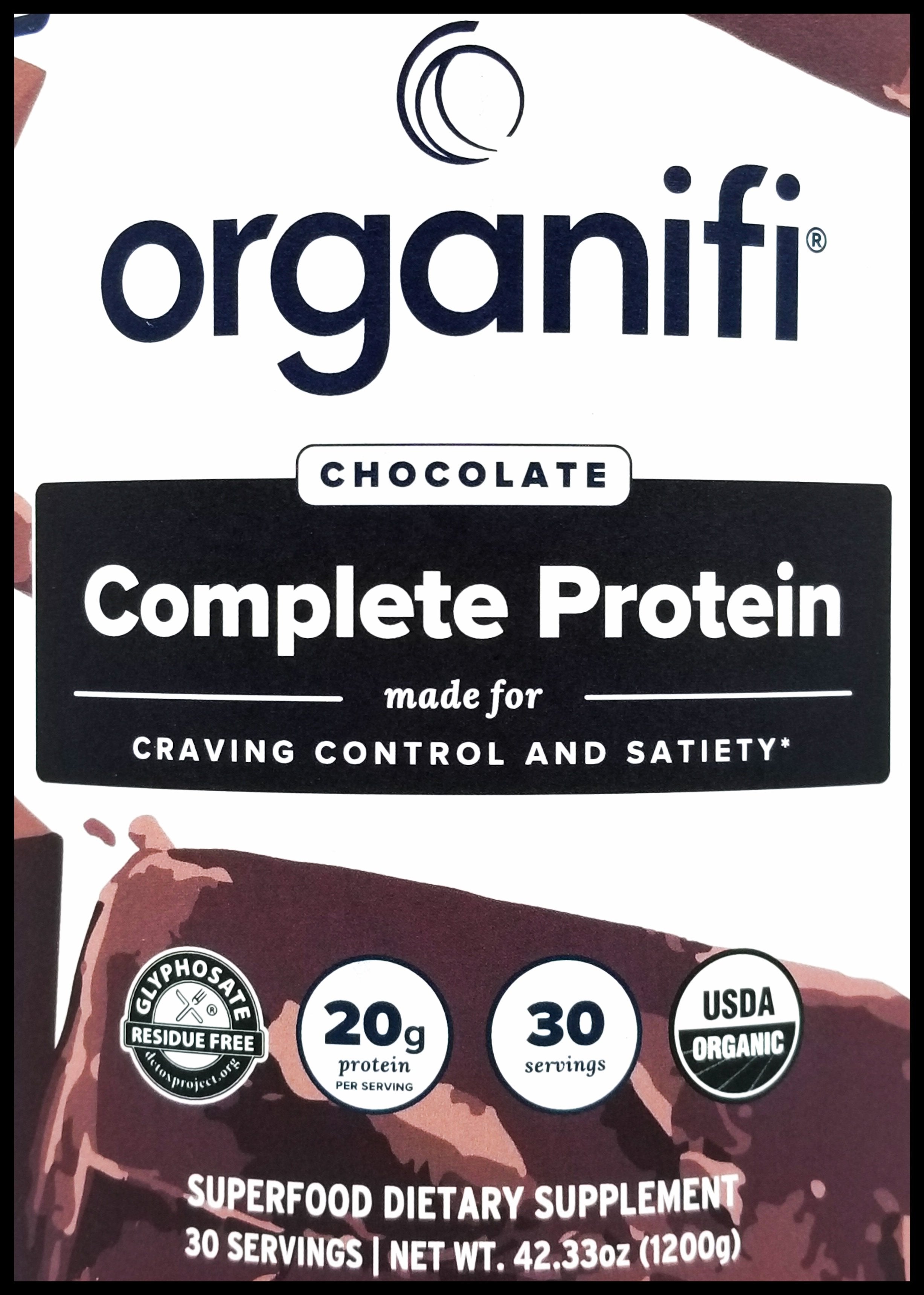 Organifi Vegan Protein Powder - Chocolate (1200g)