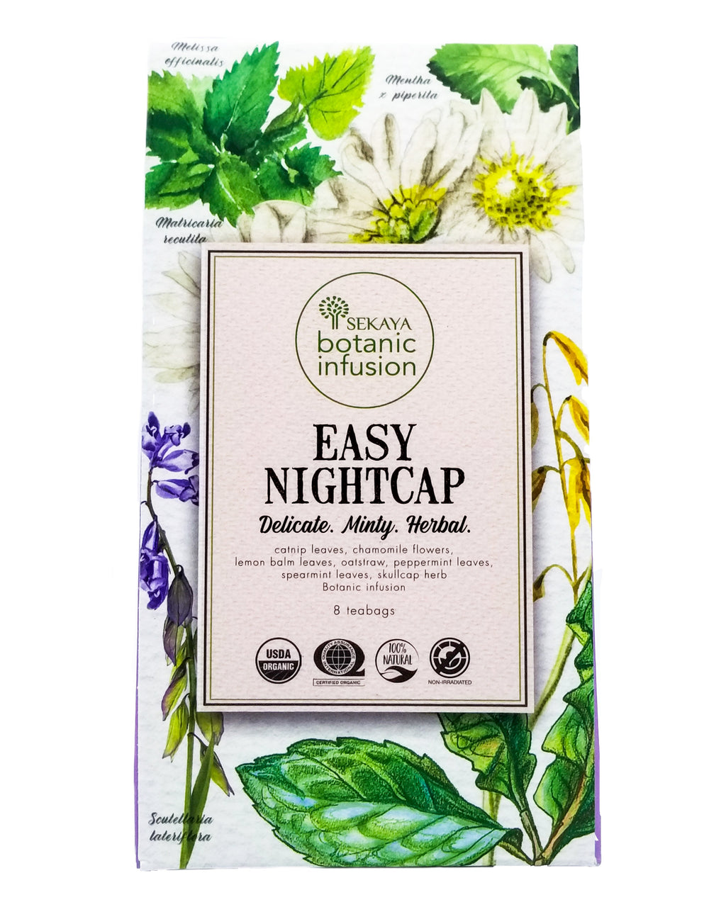 Sekaya Botanic Infusion Organic Easy Nightcap Tea - Chamomile, Catnip ...