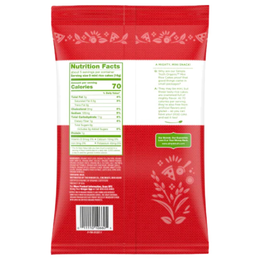 Simple Truth Organic Mini Rice Cakes - Pizza (85g)