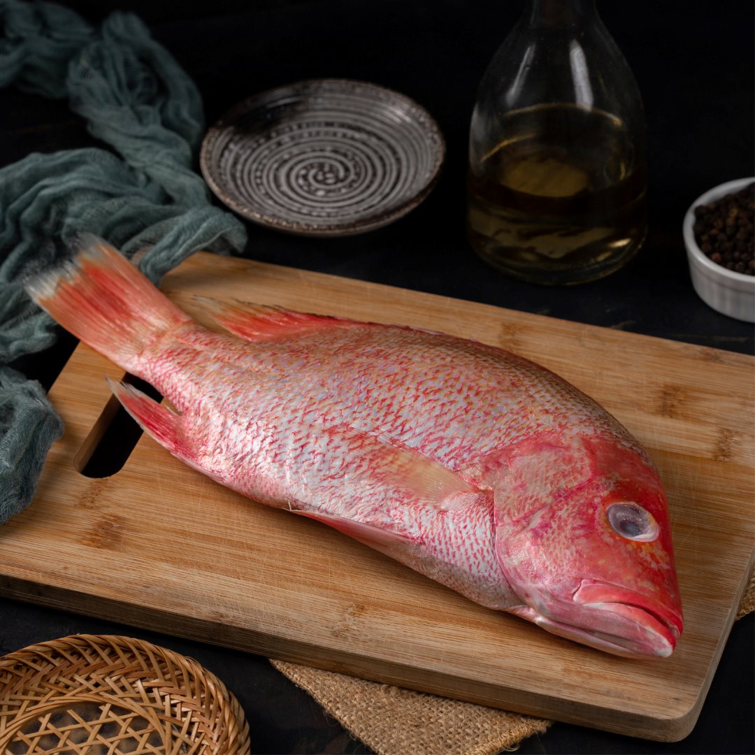 Wildcaught Fish Red Snapper Whole Cleaned (Maya Maya) (450-505g)